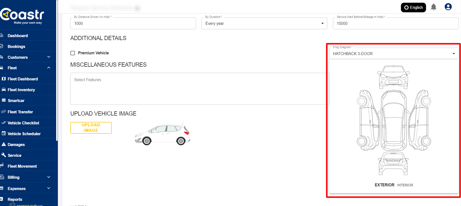 How to add vehicles to the Fleet Inventory?