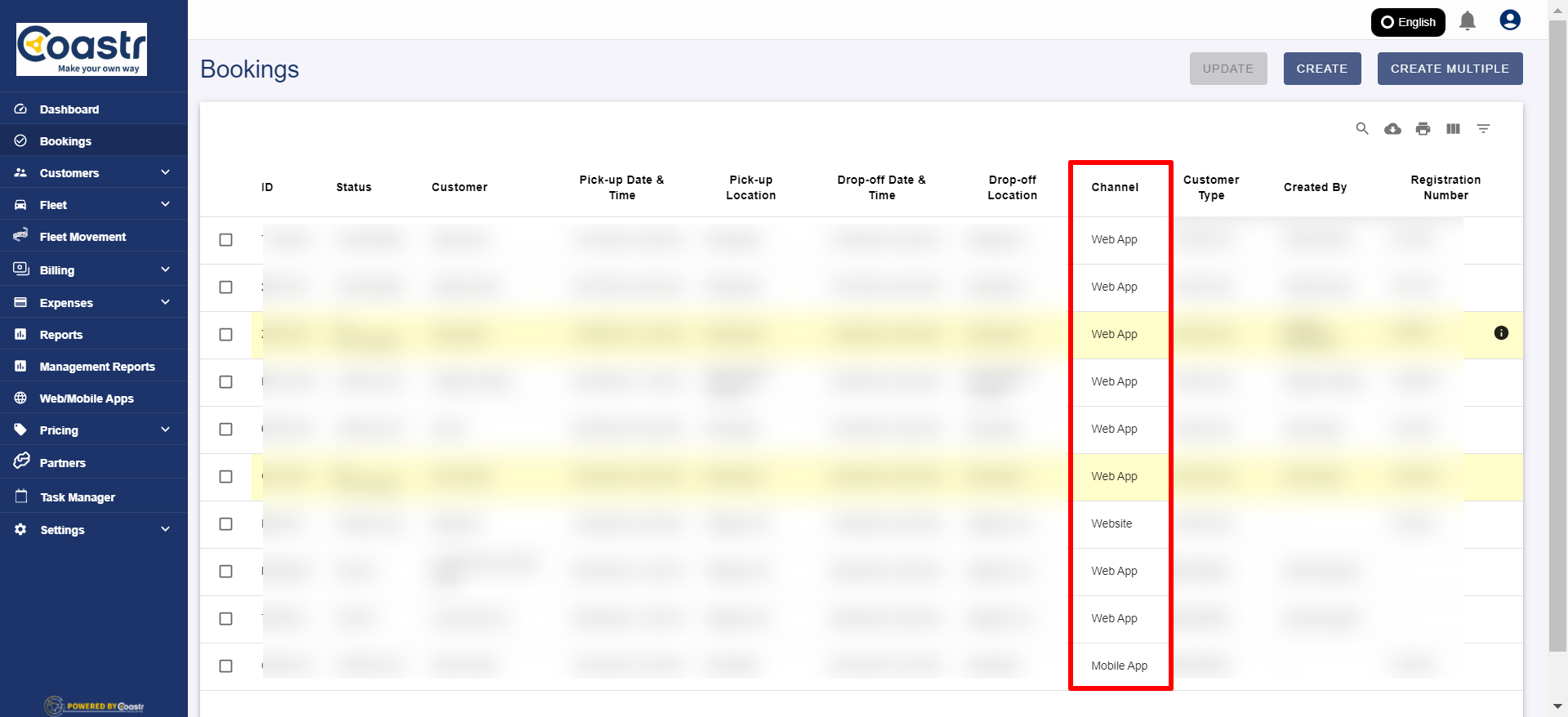 How to view the source of a booking or a quote?