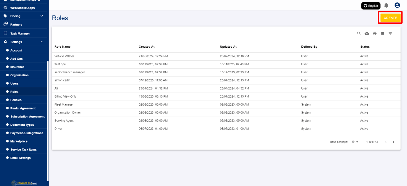 How to create custom user roles and access policies?