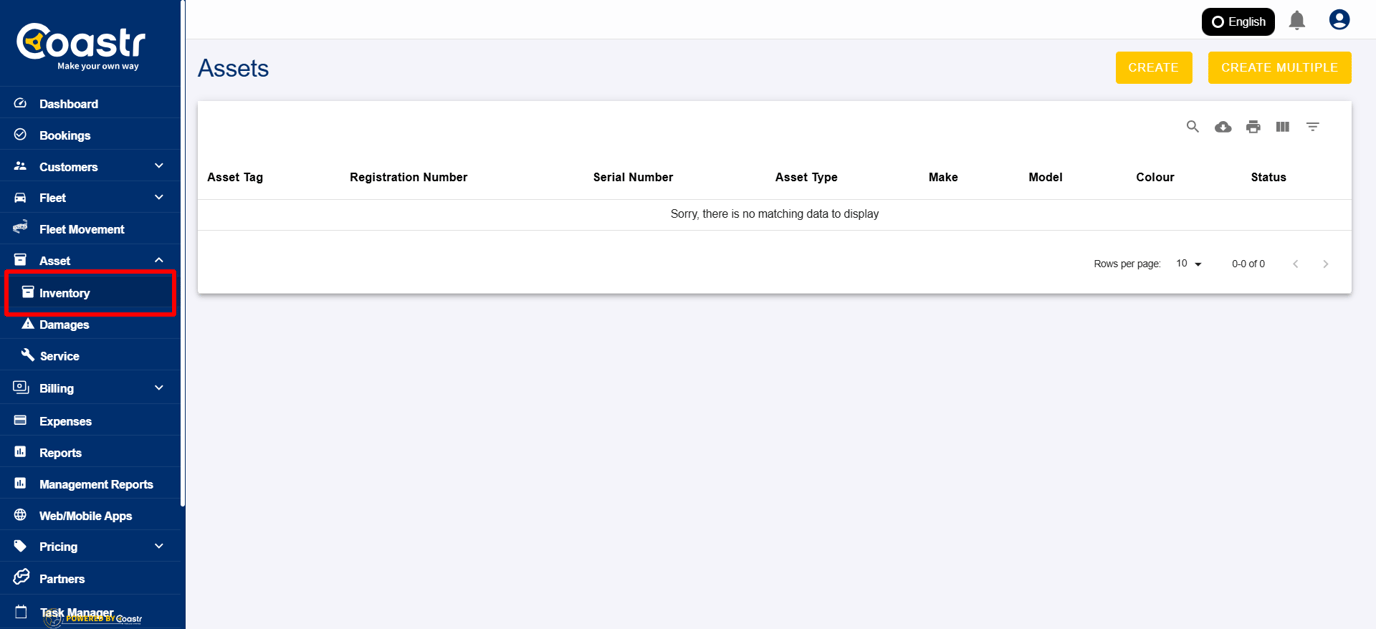 How to bulk upload assets in the asset inventory?