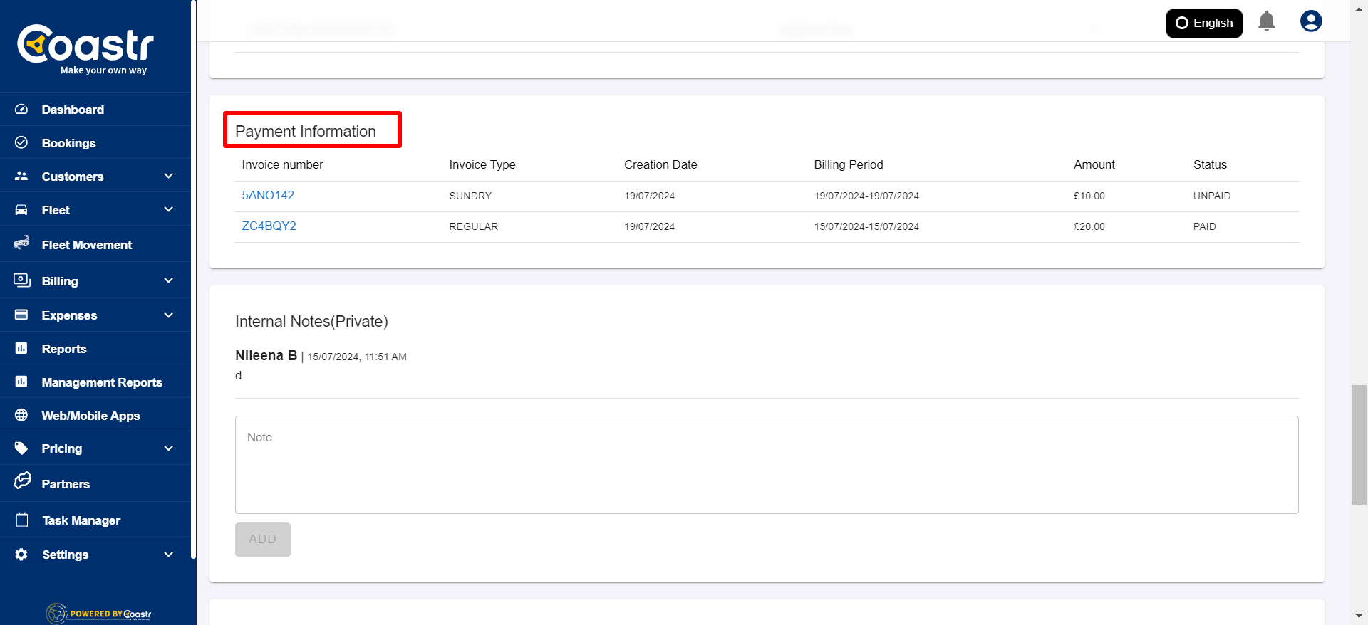How to attach documents in the Sundry Invoice?