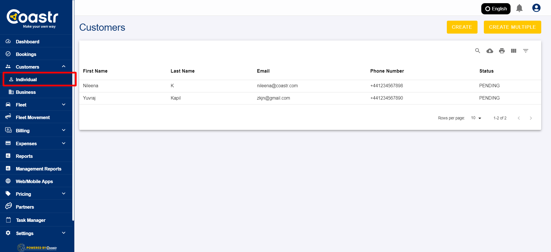 How To Add A New Customer