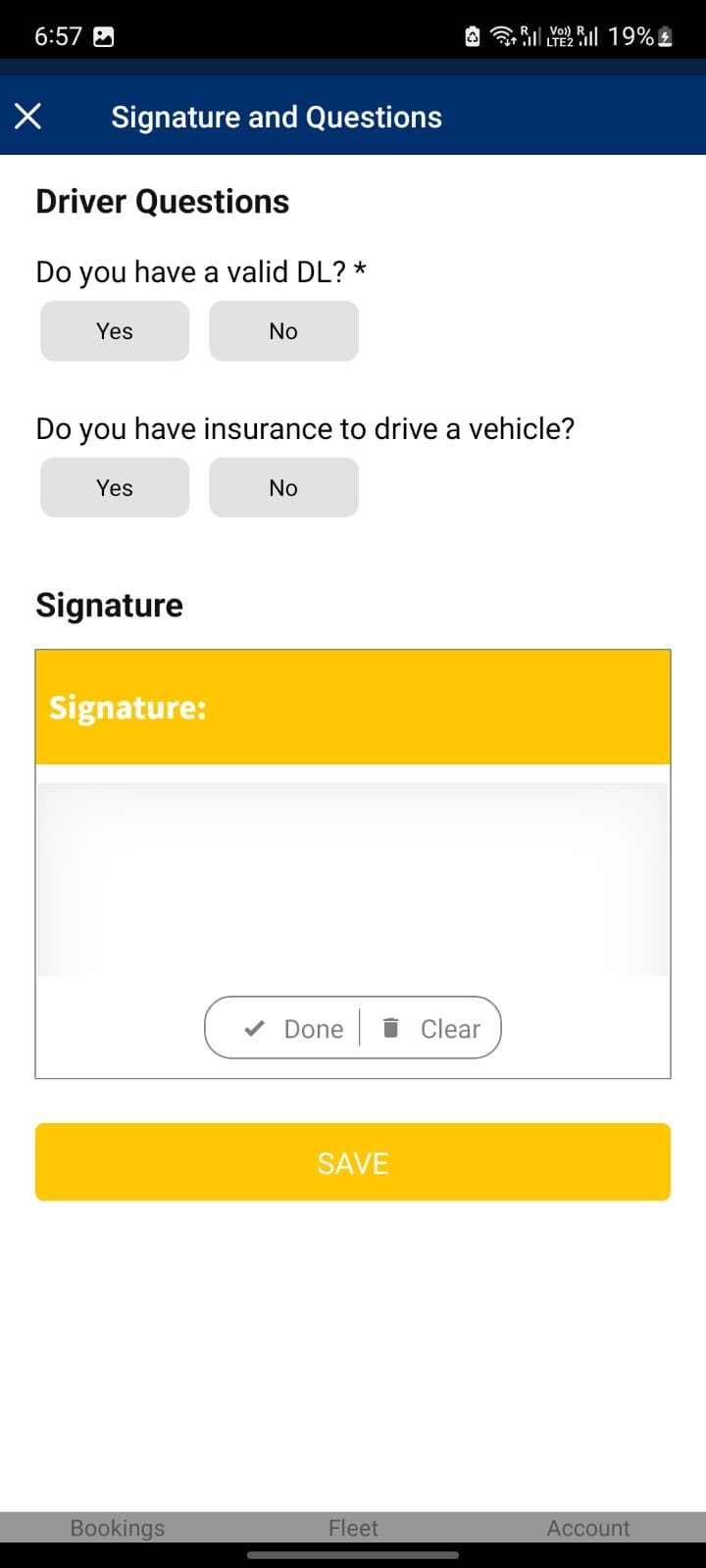 How to capture signatures for an Additional Driver?